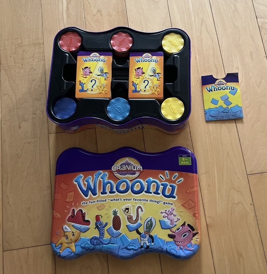 Cranium Whoonu Game In Tin 2005 Version-Discontinued-MISSING 3 Chips ...