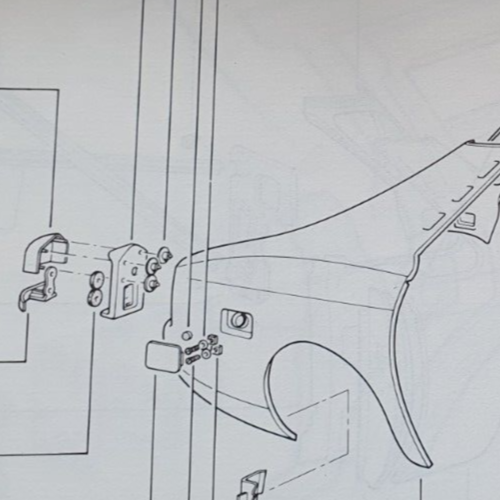 CHRYSLER UK HILLMAN AVENGER STEEL PANEL RHS REAR WING END O/E 72288398 ...