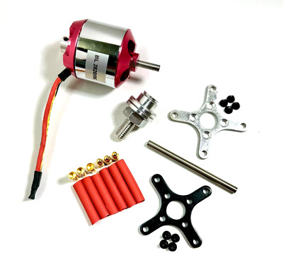 2820/06 Brushless Outrunner RC Airplane Motor with Extra Shaft & Radial ...