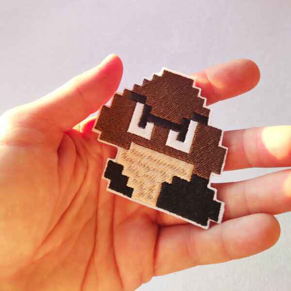 Nintendo Patch Super Mario Characters Embroidered 8Bit Iron-On 2.35" | eBay