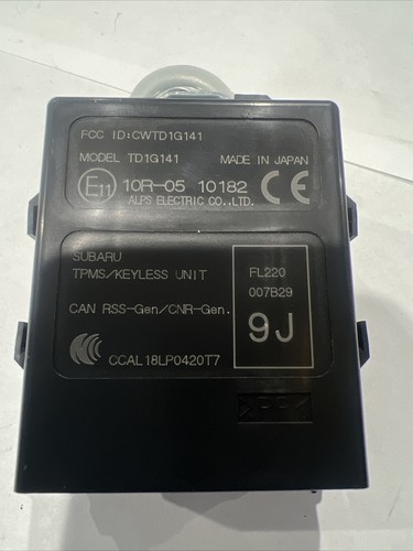 2018-2023 SUBARU CROSSTREK TPMS KEYLESS KEYLESS ENTRY COMPUTER MODULE ...