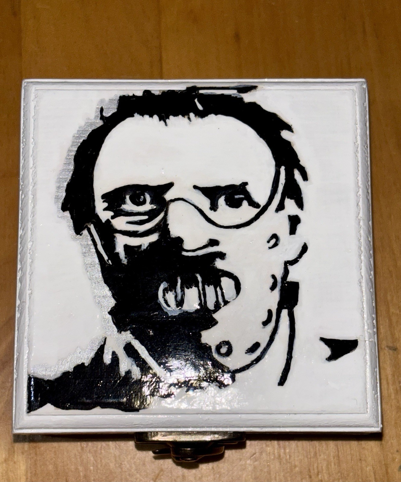 Hand Painted Hannibal Lecter Wooden Box | eBay