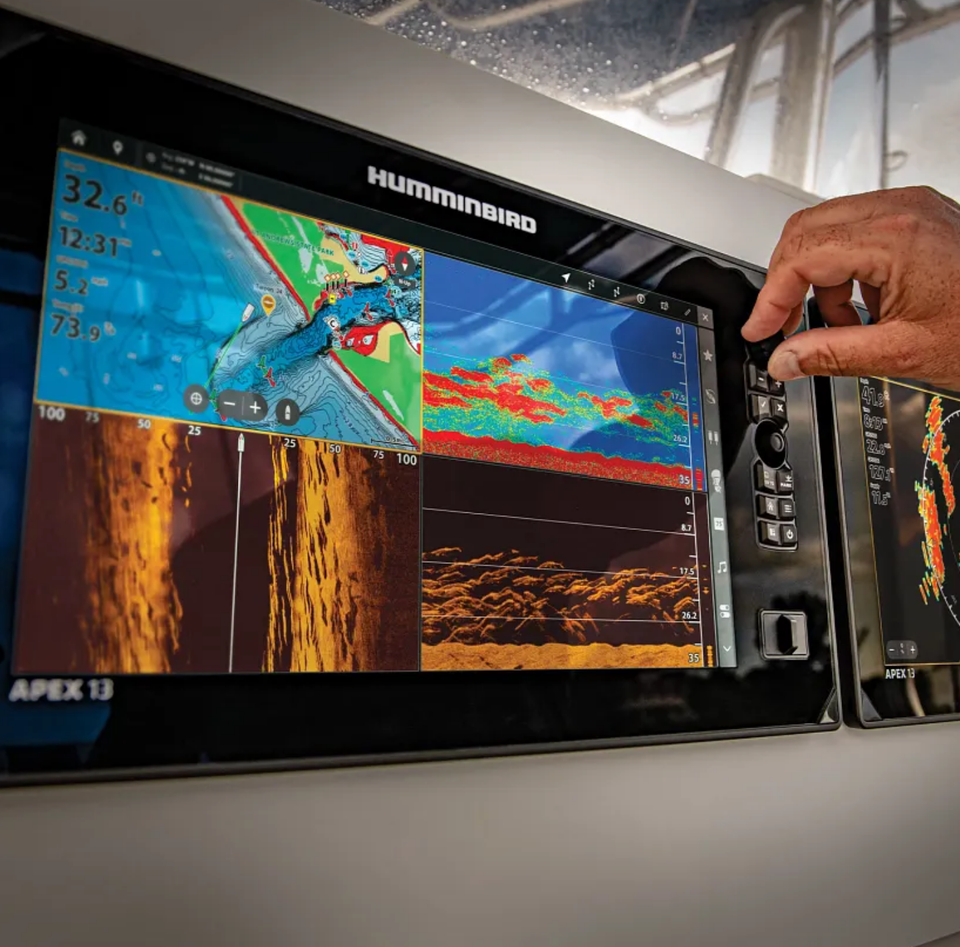 Humminbird APEX 19 VX MSI MEGA SI+ GPS Chartplotter Fishfinder 411240 ...