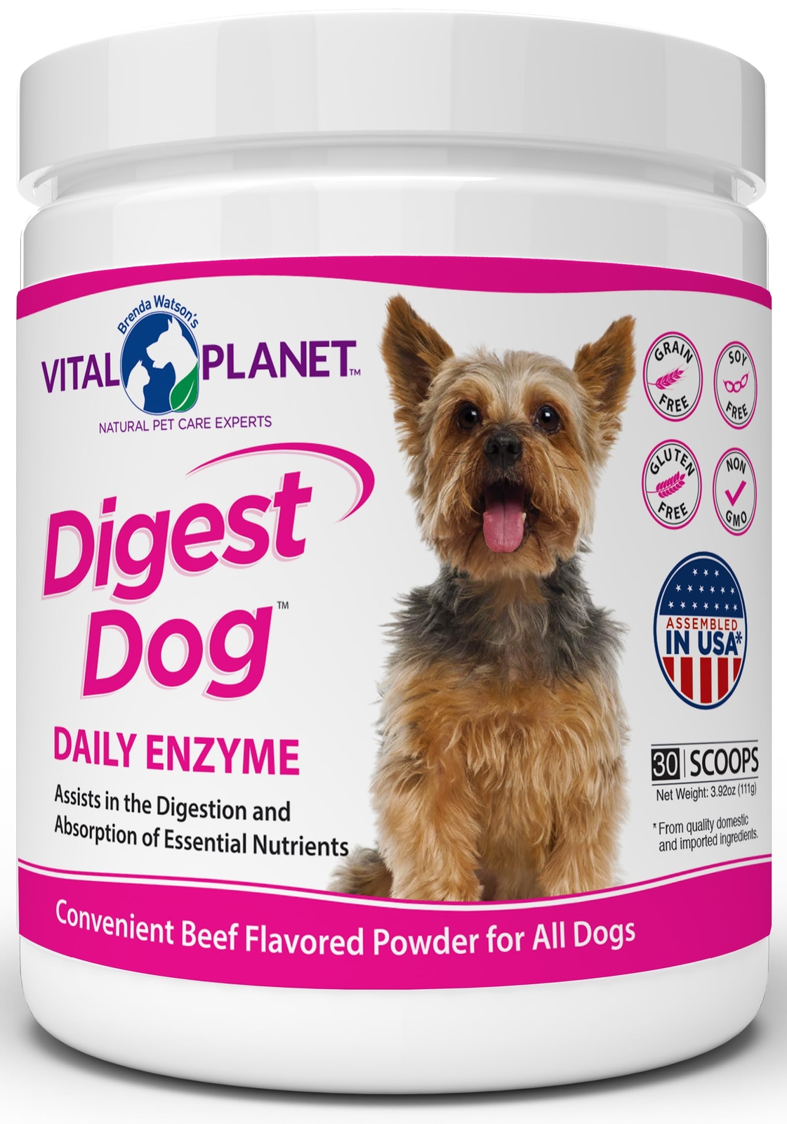 - Digest Dog Digestive Pancreatic Enzyme Blend with Pumpkin and Fennel ...