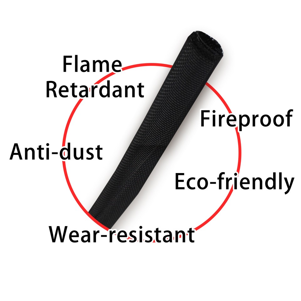 Split Wrap Wire Loom Wiring Harness Heat Resistant Replacement Hot ...