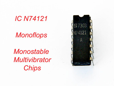 IC N74121, Monoflops, Monostable Multivibrator Chips, 14 polig, 20 mm ...