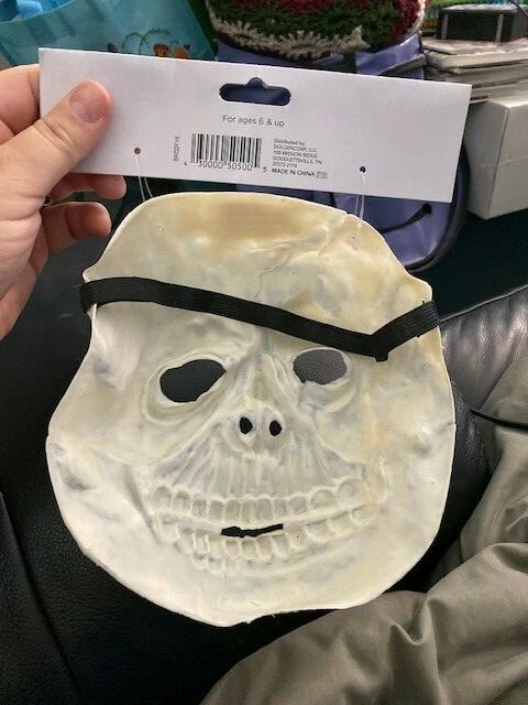 Skeleton Latex Halloween Mask Adult Size New!!! | eBay