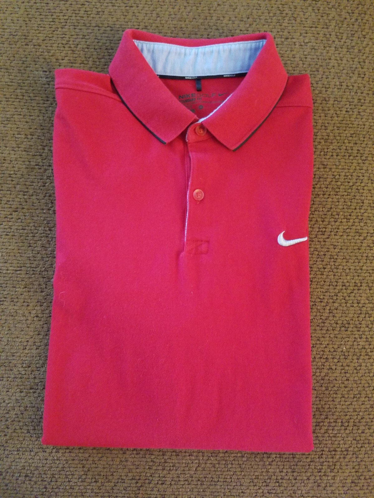 Nike Golf Standard Fit Golf Shirt – Red- Men's Medium | eBay