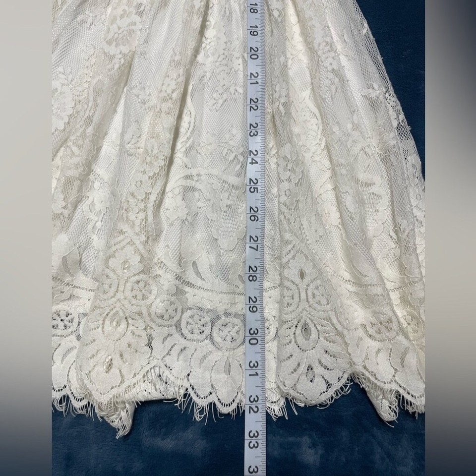 EUC Free People Verushka Mini Dress Lace High-neck Racerback Size 4 | eBay