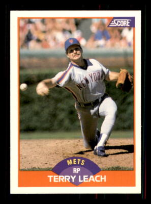 1989 Baseball 1989 Score Terry Leach New York Mets #431 1 | eBay