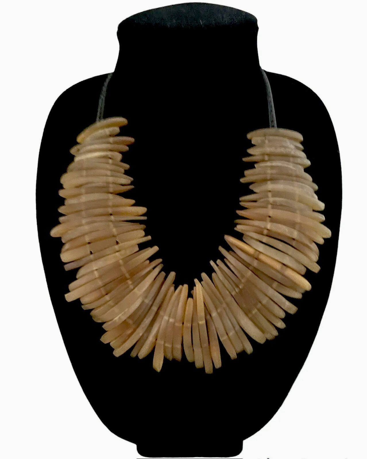 Gerda Lynggaard MONIES 1970’s Horn Statement Necklace - Gem