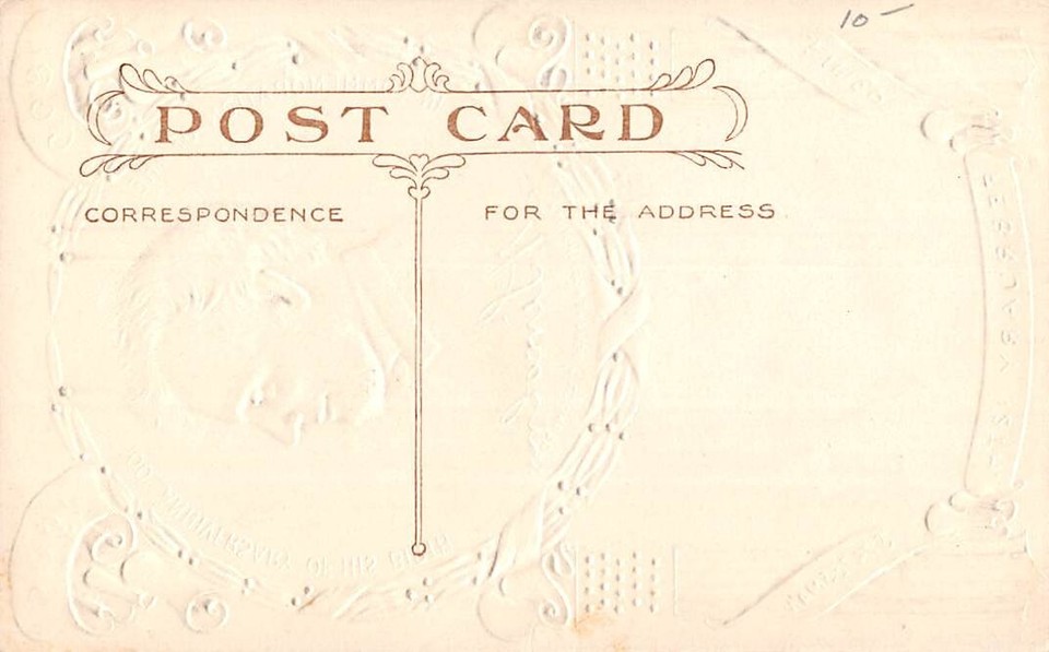 ABRAHAM LINCOLN CENTENNIAL EMBOSSED SOUVENIR PC ~ SPLITTING RAILS ...