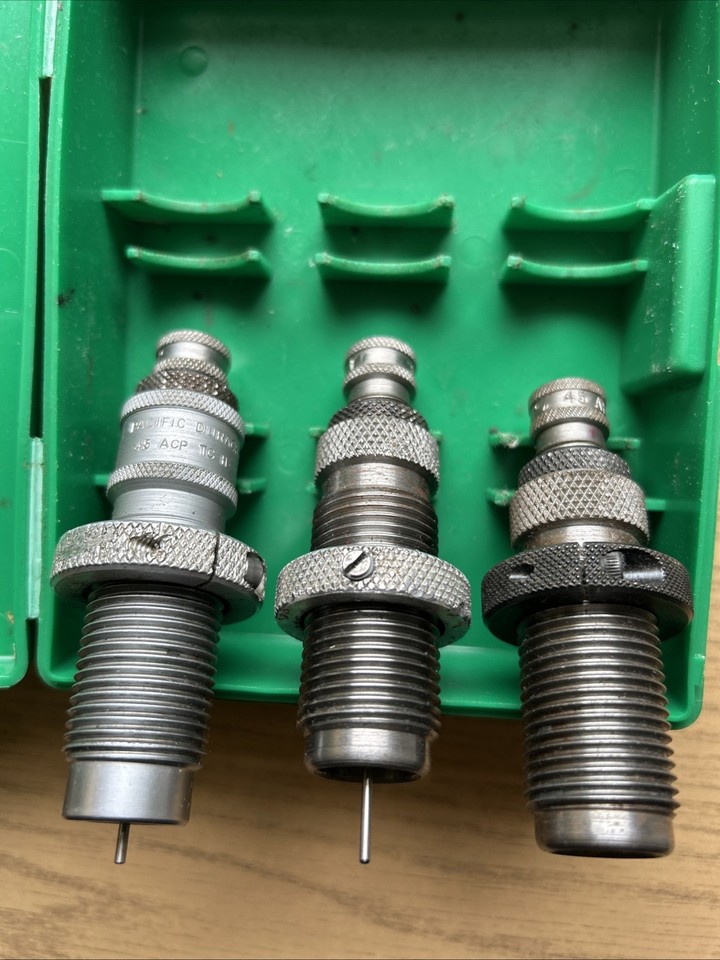 45 COLT, 45 ACP RELOADING DIE SET, RCBS AND PACIFIC DURACHROME DIES | eBay