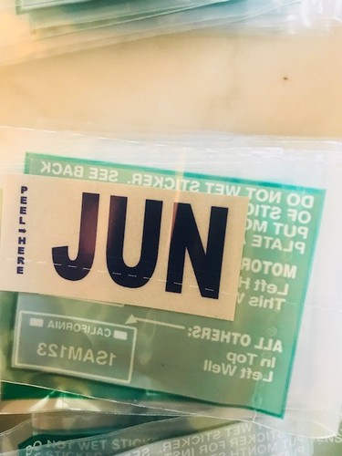 California License Plate dmv Month tag and sticker | eBay