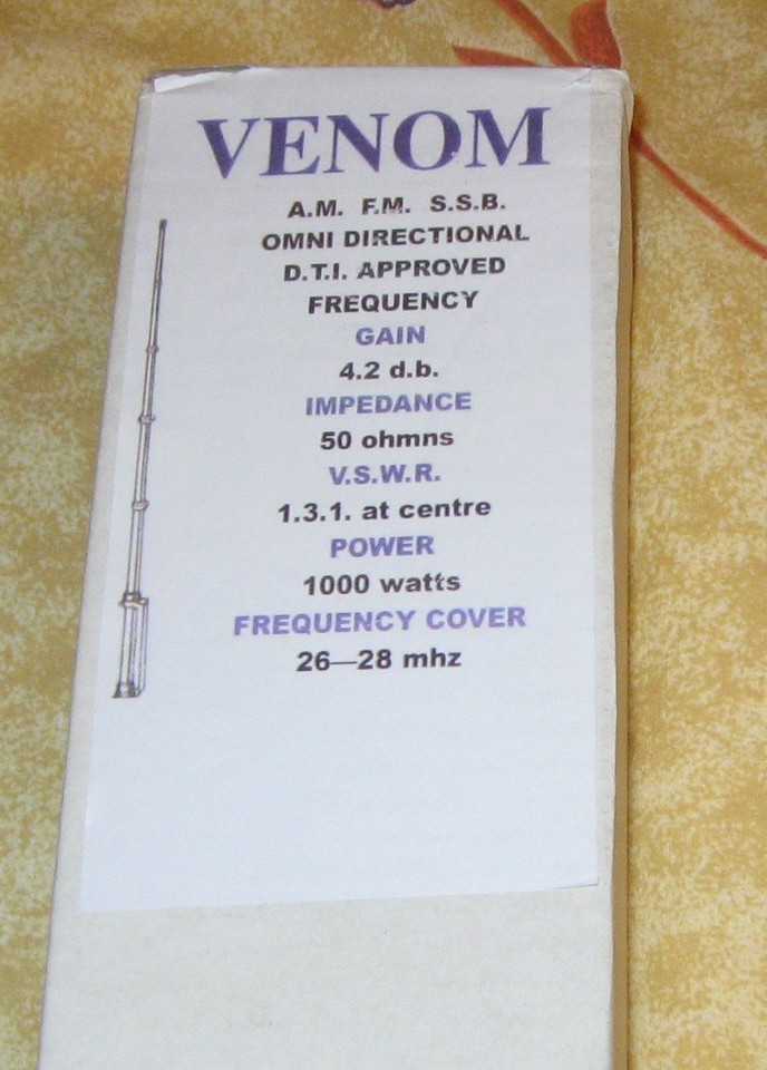 SIGMA COBRA VENOM 5/8 Wave silver rod cb base 11 an 10 meter | eBay