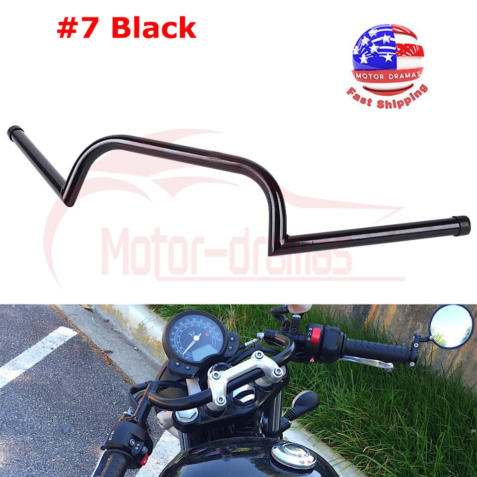 1" 7/8" Motorcycle Handlebars Drag Z Bar For Harley Honda Yamaha Suzuki ...