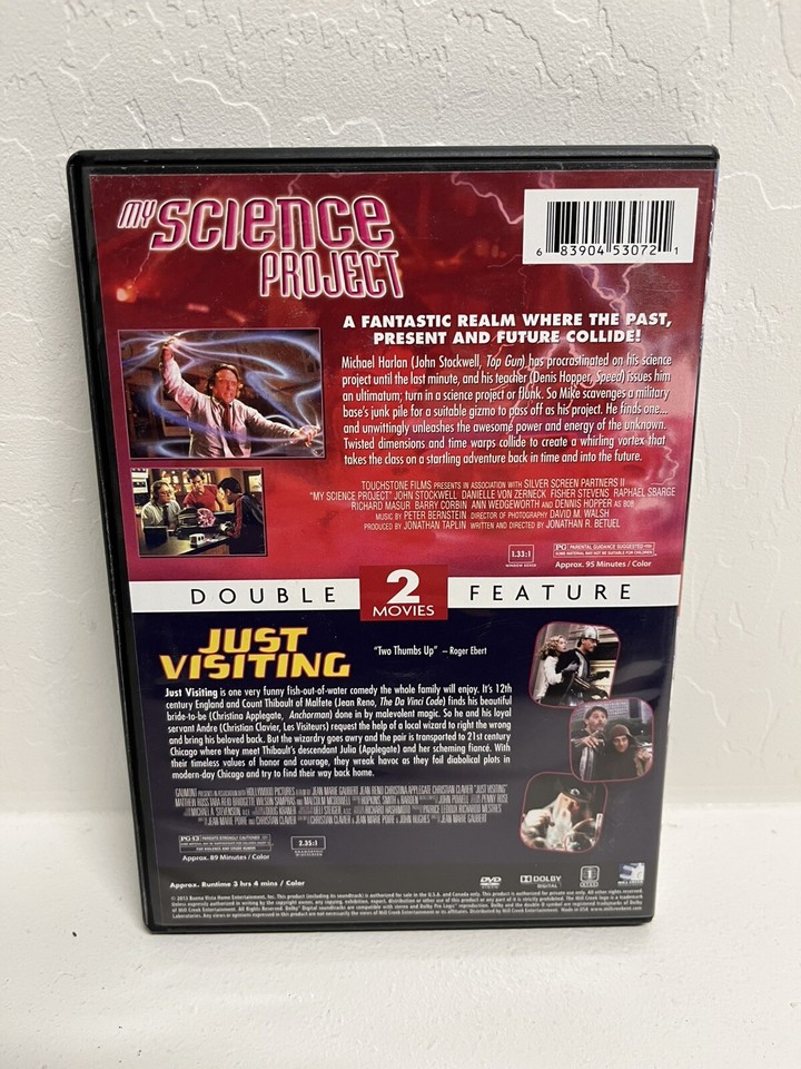 My Science Project (1985) / Just Visiting (2001) - Double Feature DVD ...