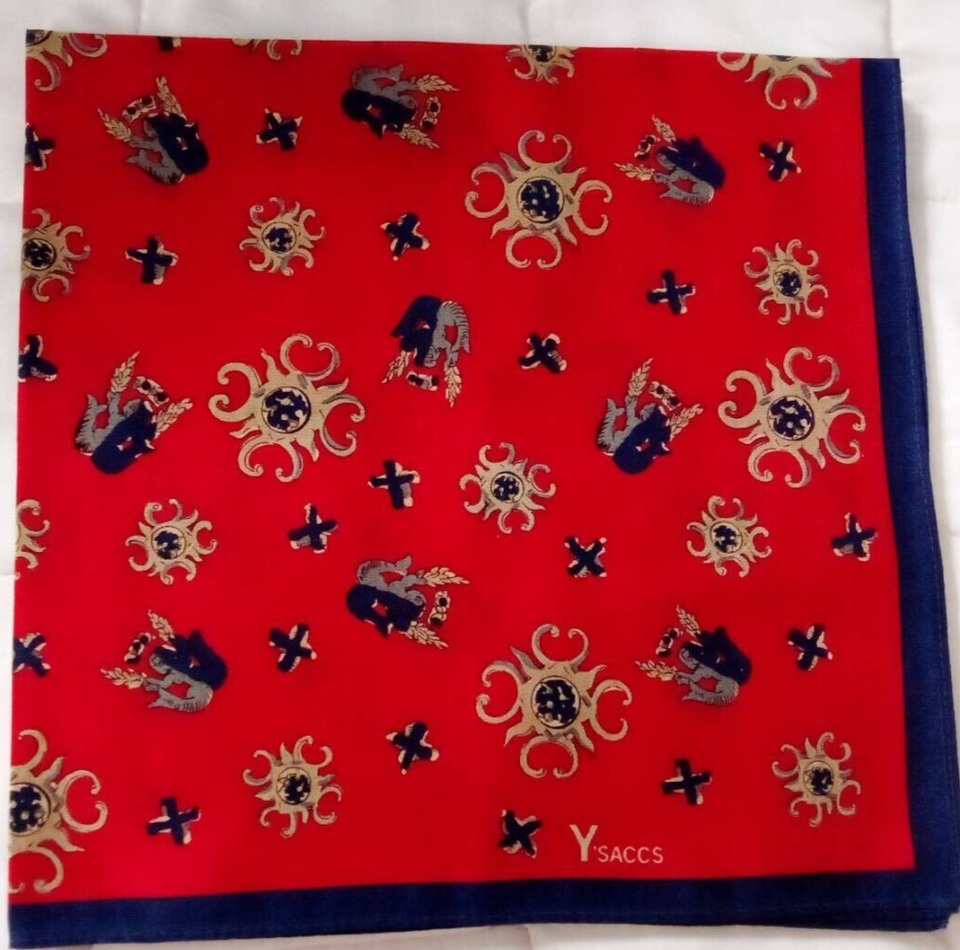 HANDKERCHIEF CLASSIC VINTAGE PAISLEY PATTERNED COTTON 18" MEN POCKET ...