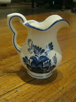 Deft Blue Hand Painted 5" Tall Pitcher (RS-25) | eBay