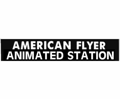 AMERICAN FLYER ANIMATED STATION Button SELF ADHESIVE STICKER S Gauge ...
