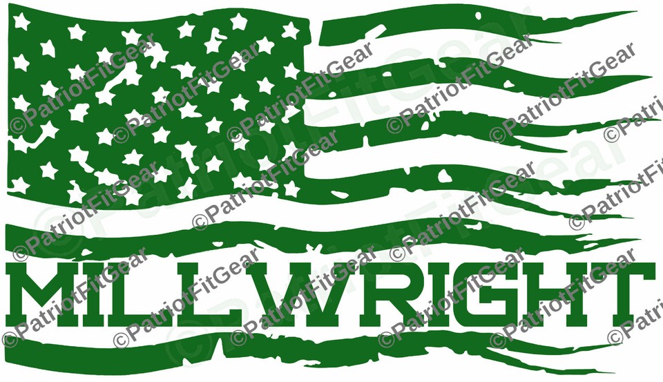 American Millwright,Flag,Millwright,Mechanic,Calipers,Starrett,CNC,Vinyl Decals | eBay