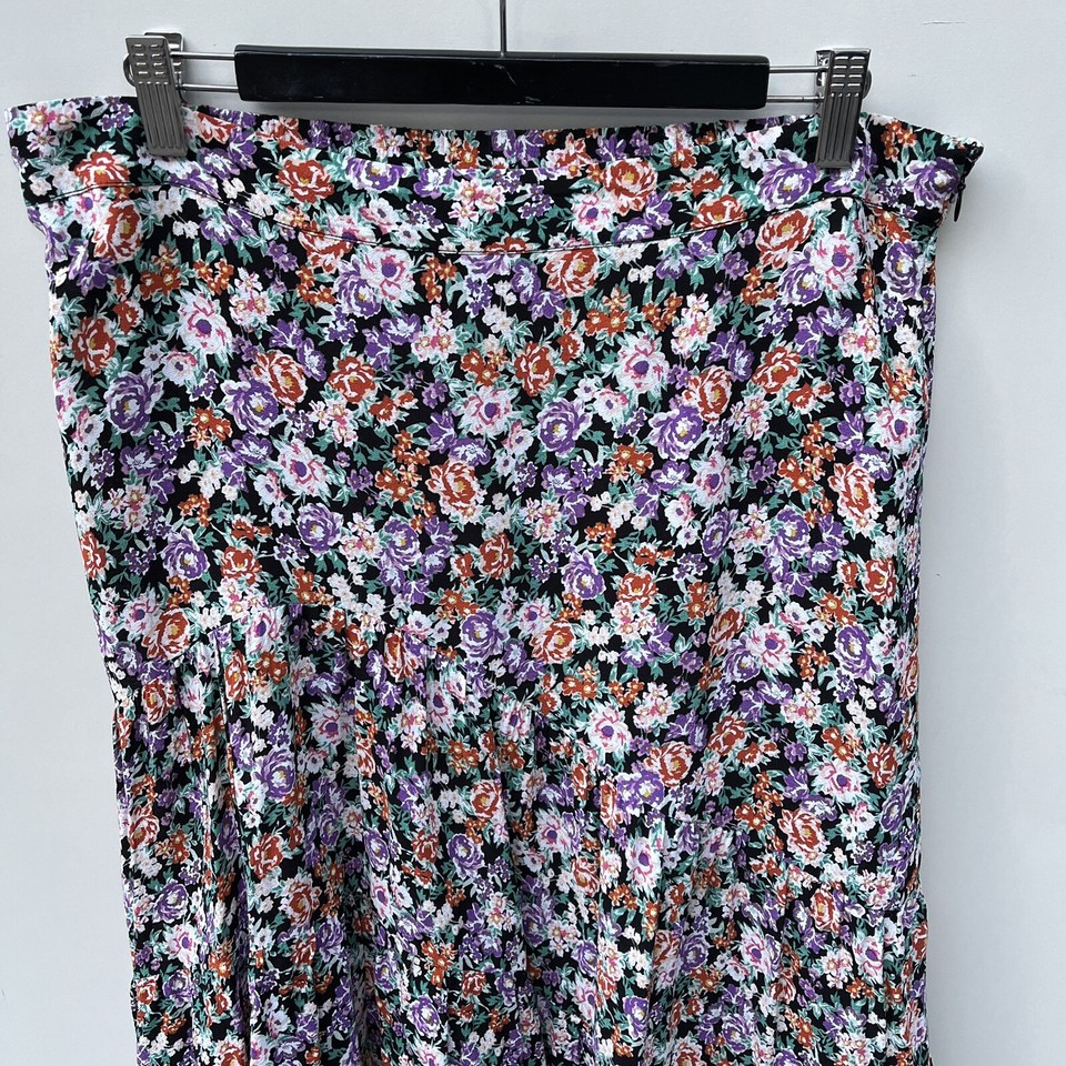 Sportsgirl 16 Floral Boho Maxi Skirt Ruffle High Low | eBay Australia