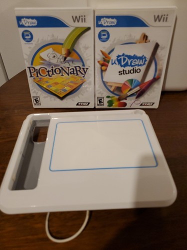 Nintendo Wii uDraw Drawing Game Tablet with Pictionary And Studio Video ...