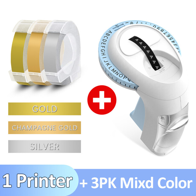 Dymo 3D 9mm Embossing Tape Compatible for Dymo Junior Omega Embosser ...