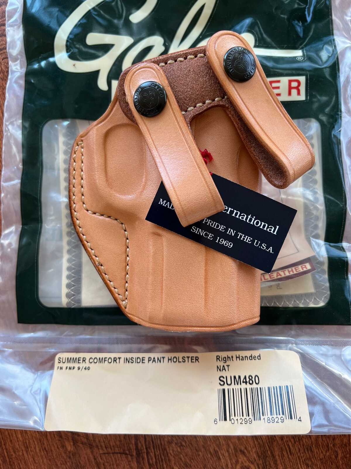 Galco Summer Comfort IWB Holster for FN FNP 9/40 Right Hand, Natural ...