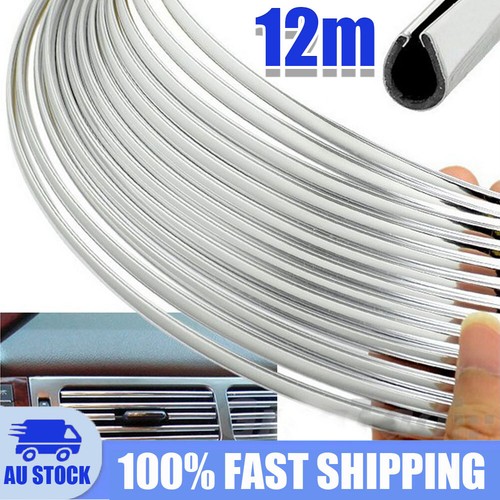 12m Car Moulding U Style Trim Strips Door Tailgate Edge Protector ...