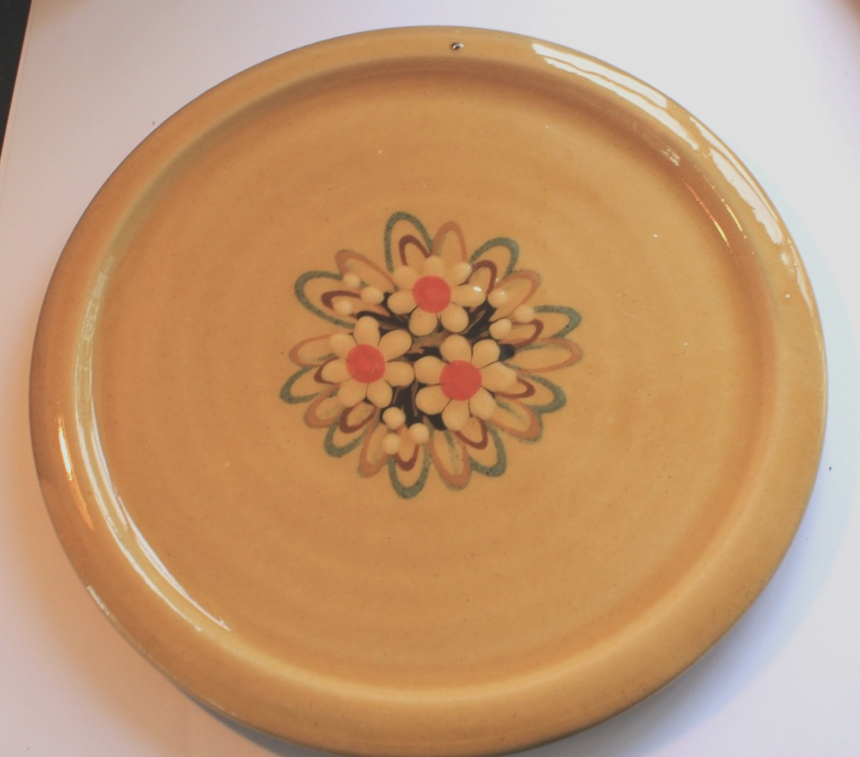 Alan Frewin Millhouse Studio Pottery Slipware Plate Server Platter 9.5 ...