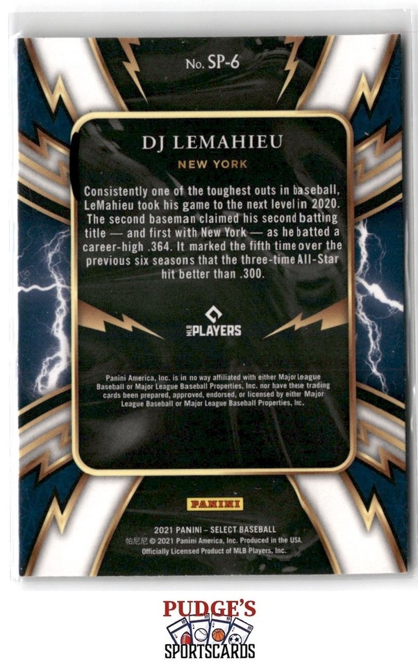 DJ LeMahieu 2021 Panini Select Sparks #SP-6 - K3001 | eBay