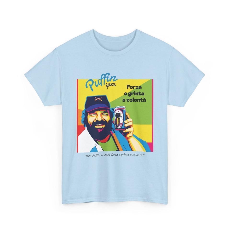 T-shirt Bud Spencer promotes Puffin jam 100% cotton +color sizes S-XL++ ...