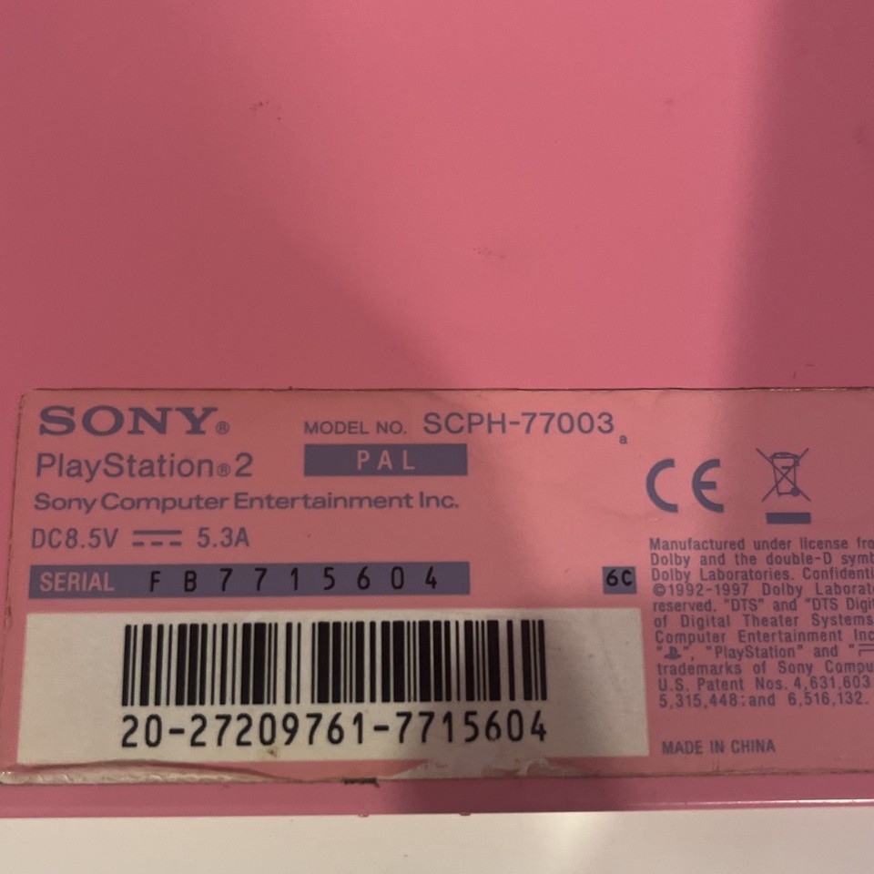 Limited Edition Pink PS2 Slim (Faulty) - Read Description- Fast ...