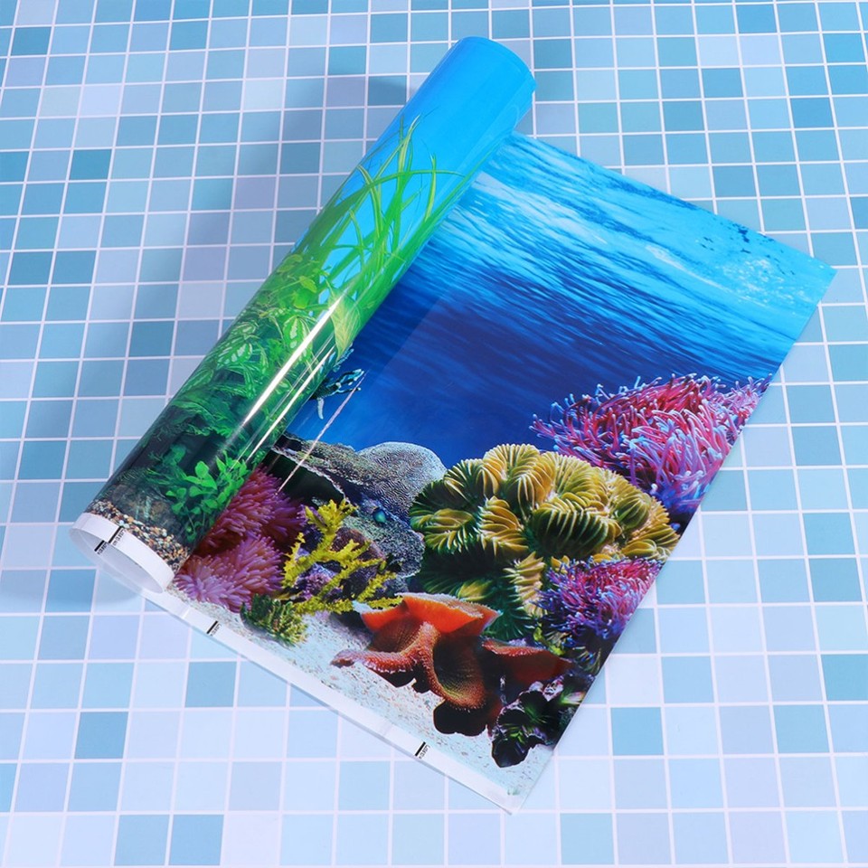 Fish Tank Background Underwater Scene Paper Backing Wallpaper Aquarium ...