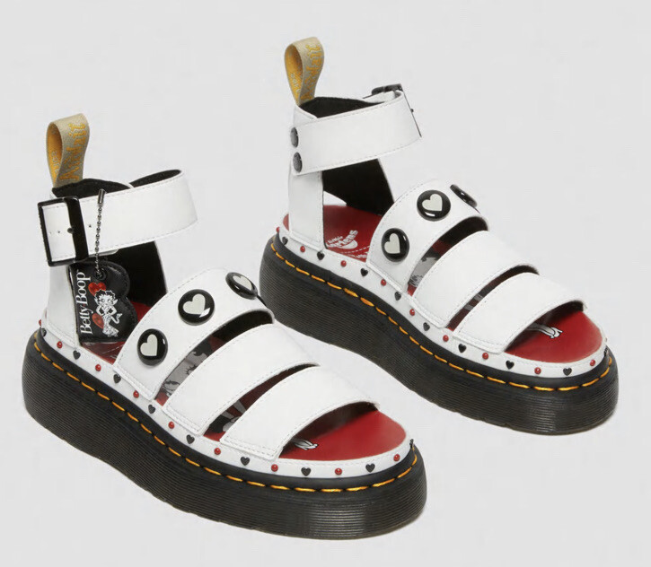 DR MARTENS VEGAN CLARISSA II BETTY BOOP PLATFORM SANDALS DR MARTENS VEGAN CLARISSA II BETTY BOOP PLATFORM SANDALS