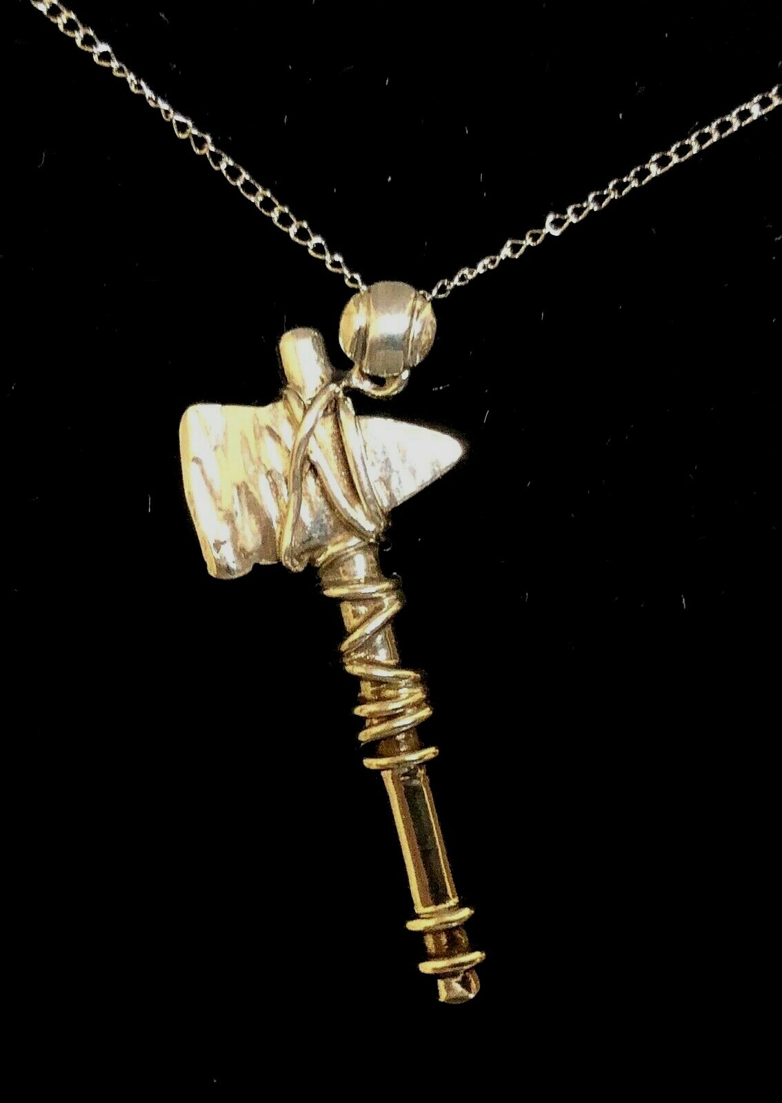 14k Yellow Gold Tomahawk Necklace Pendant Baseball Braves Seminoles ...