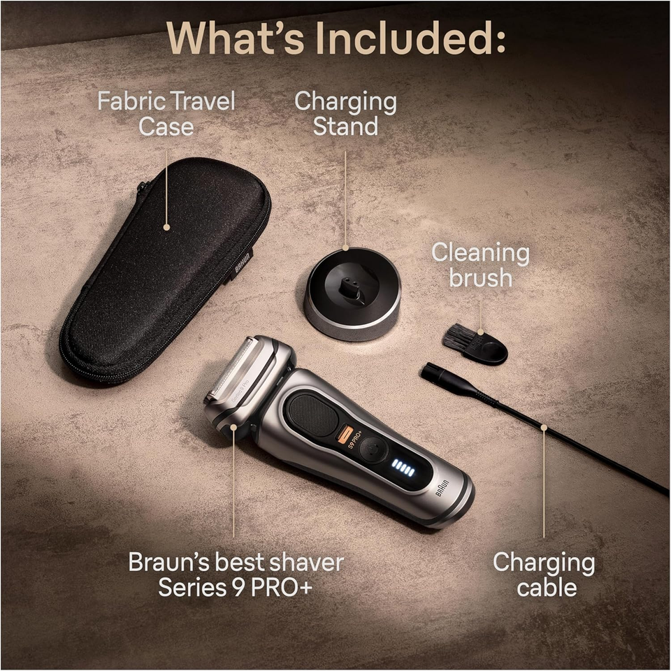 Braun Series 9 9517S PRO+ Electric Razor for Men, 5 Pro Shave Elements ...