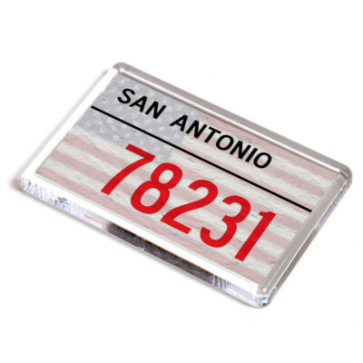 FRIDGE MAGNET - San Antonio, 78231 - US Zip Code | eBay UK