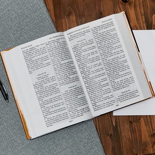 KJV Pew Bible Large Print Hardcover Blue Red Letter Comfort Print: Holy ...