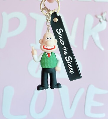Wallace from Wallace & Gromit / Shaun The Sheep Keychain Keyring Charm ...
