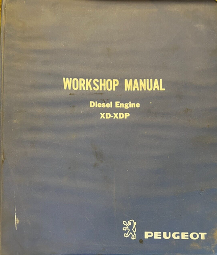 Peugeot XD-XDP Diesel Engine Factory Workshop Manual | eBay