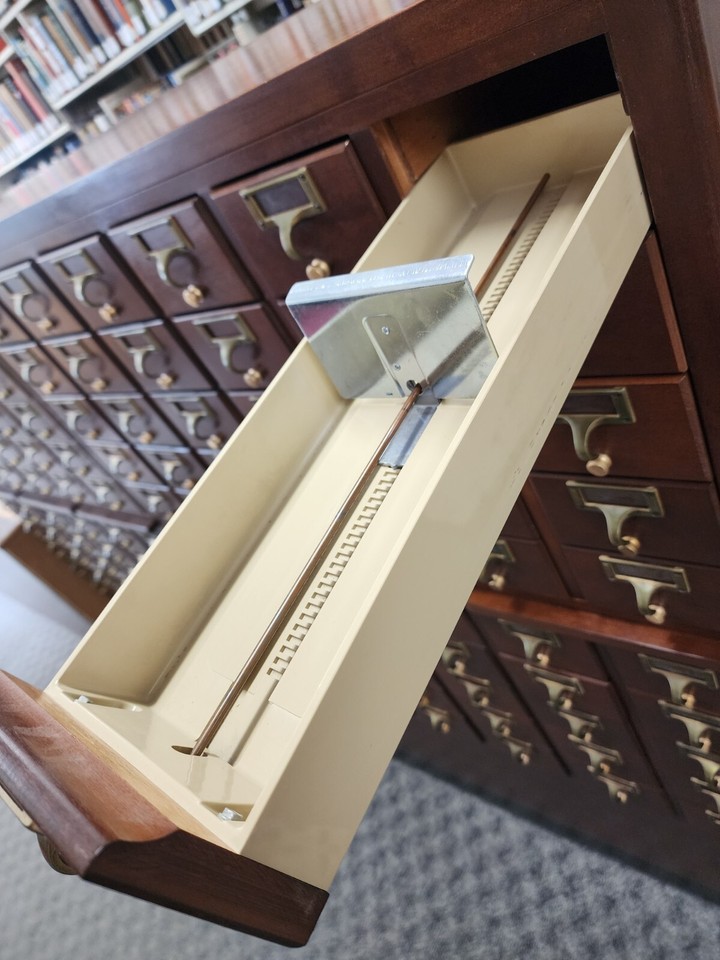 Vintage Wooden Library Card Catalog File Cabinet | eBay