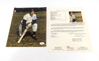 Joe DiMaggio Signed 8 x 10 Color Photo w/ Personalization JSA Auto ...