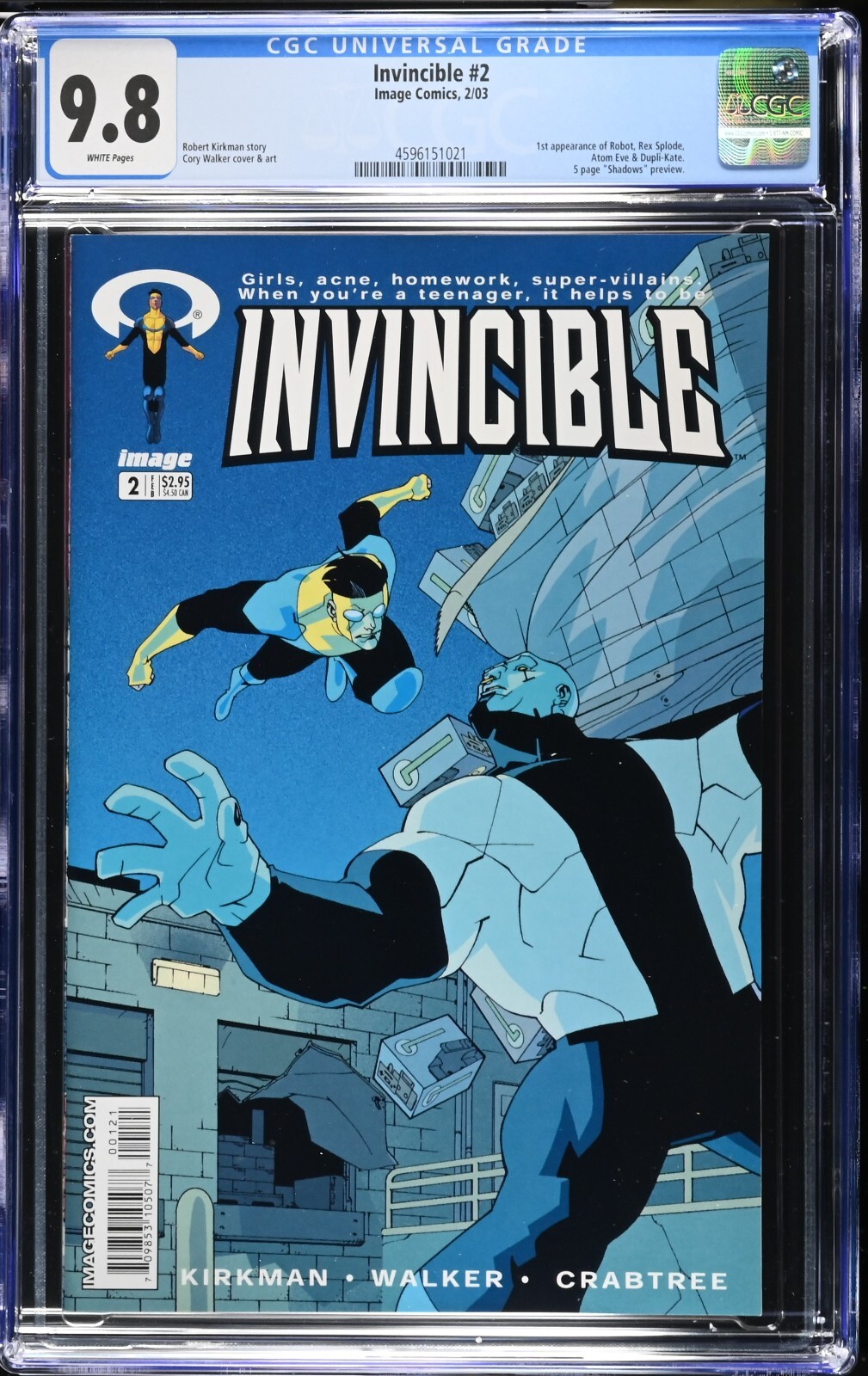 Invincible #2 (2003, Image) 1st Robot Rex Splode CGC 9.8 NY301 | eBay