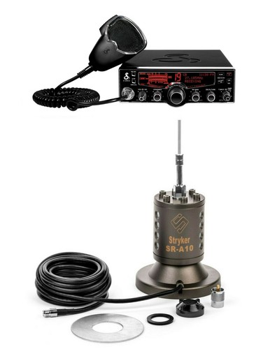 COBRA 29 LX Peaked &Tuned, STRYKER SR-A10MM Magnetic Antenna Mount ...