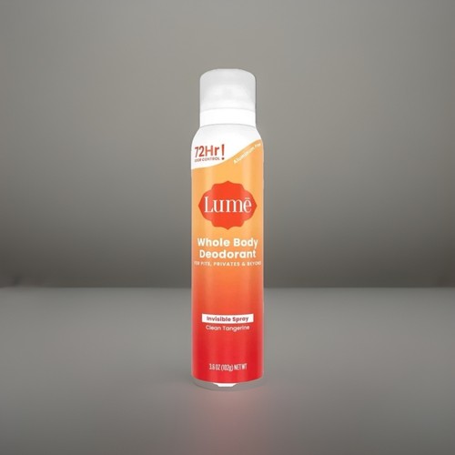 Lume Clean Tangerine Deodorant Spray 3.6oz- Whole Body Sweat Control ...