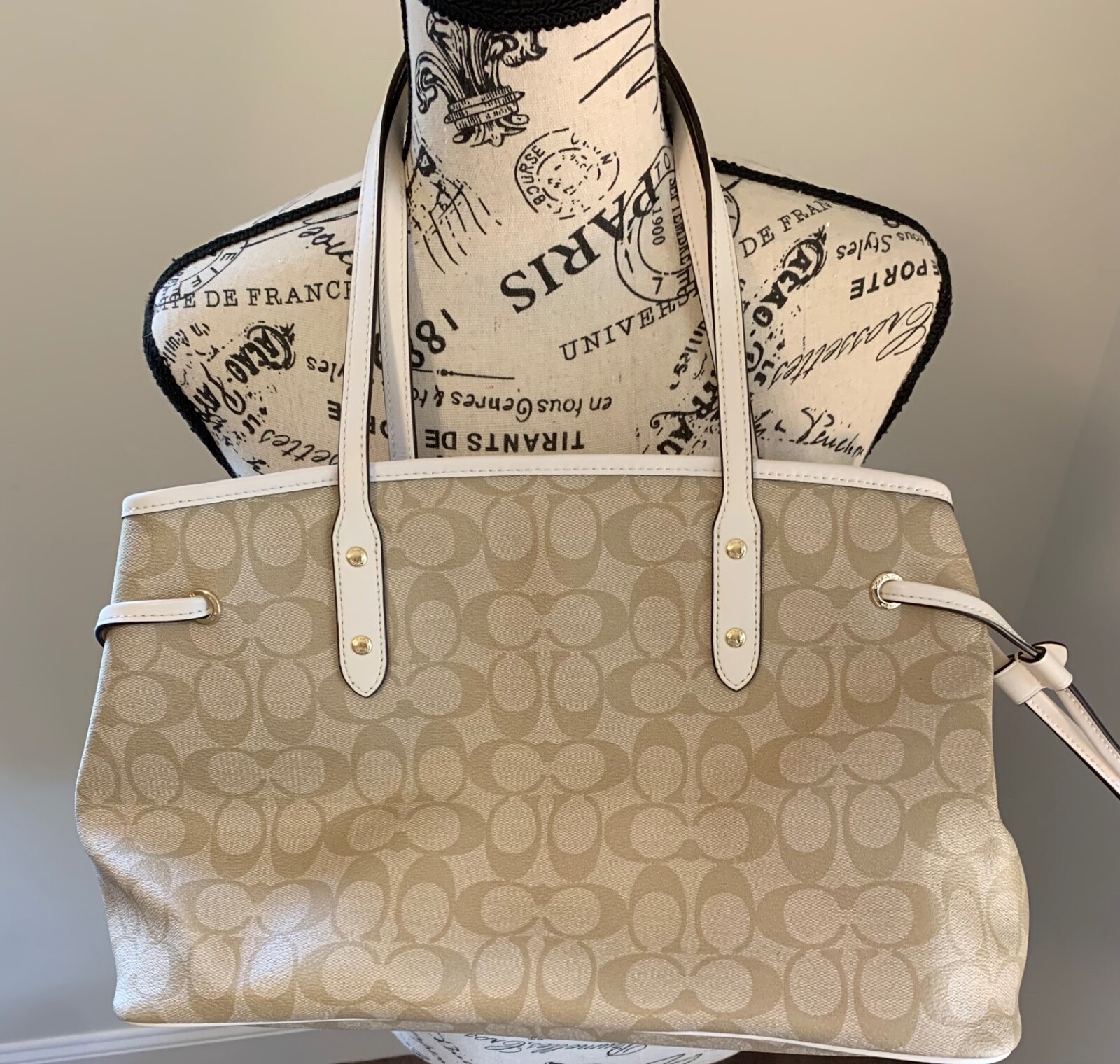 Coach Drawstring Signature Drawstring Carryall Shoulder Bag - Brown for ...