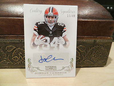 National Treasures Century Signatures Autograph Browns Jordan Cameron ...