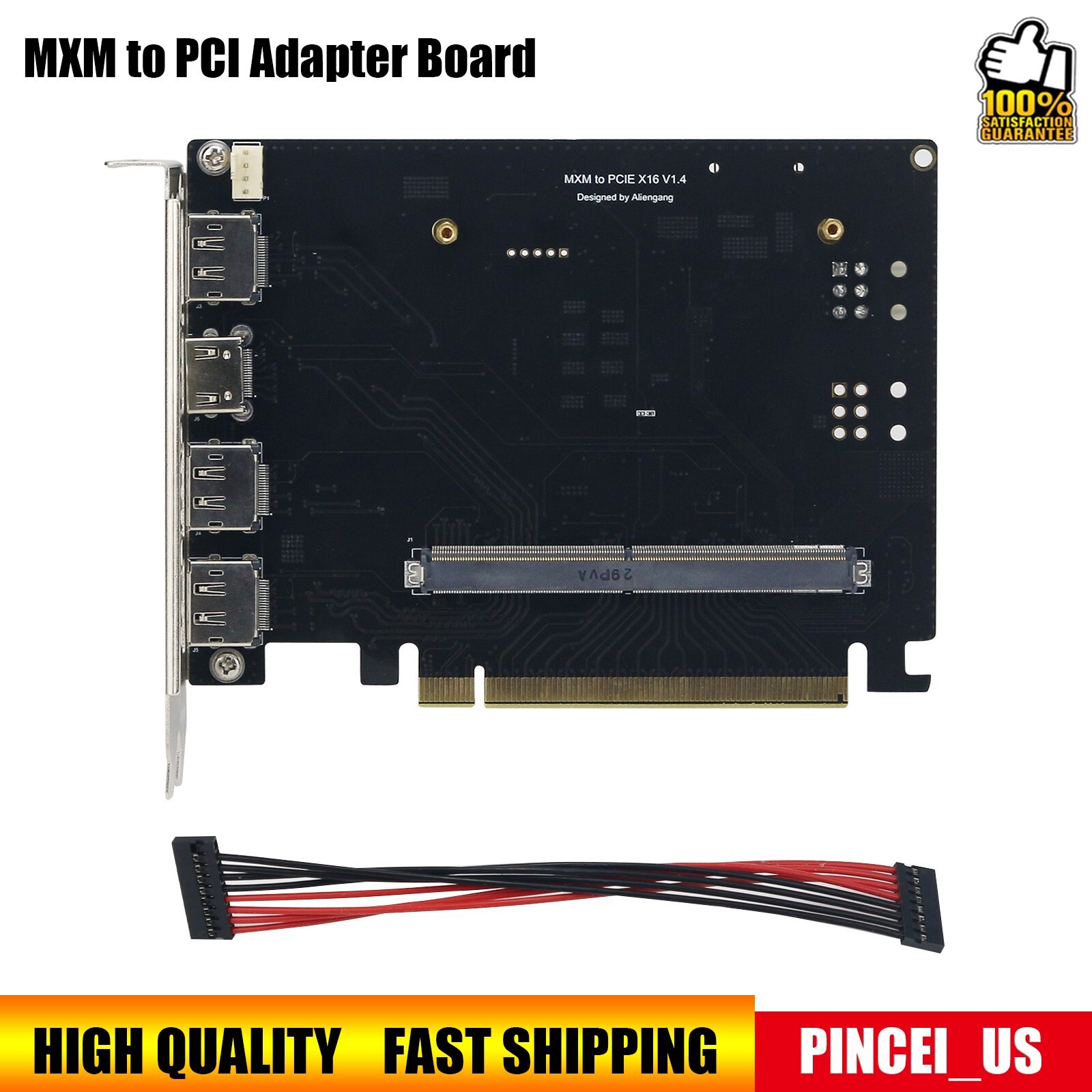 MXM to PCI Adapter Board for GPU to PC Conversion Compatible with RTX ...